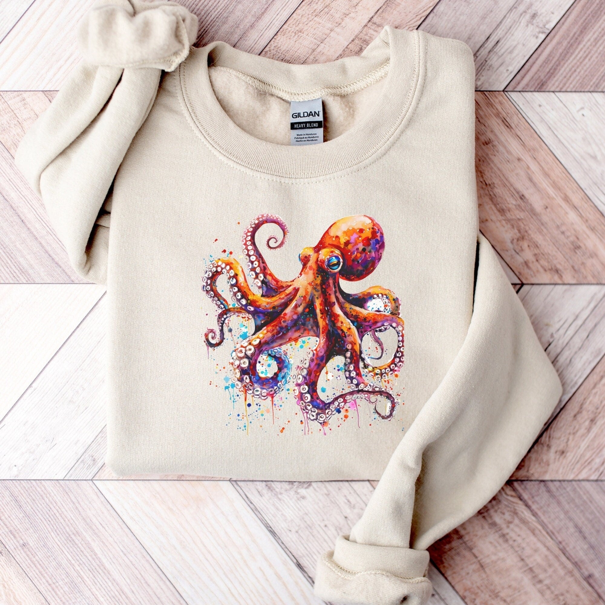Octopus Vibrant Sweater – Blue Ocean Project FR